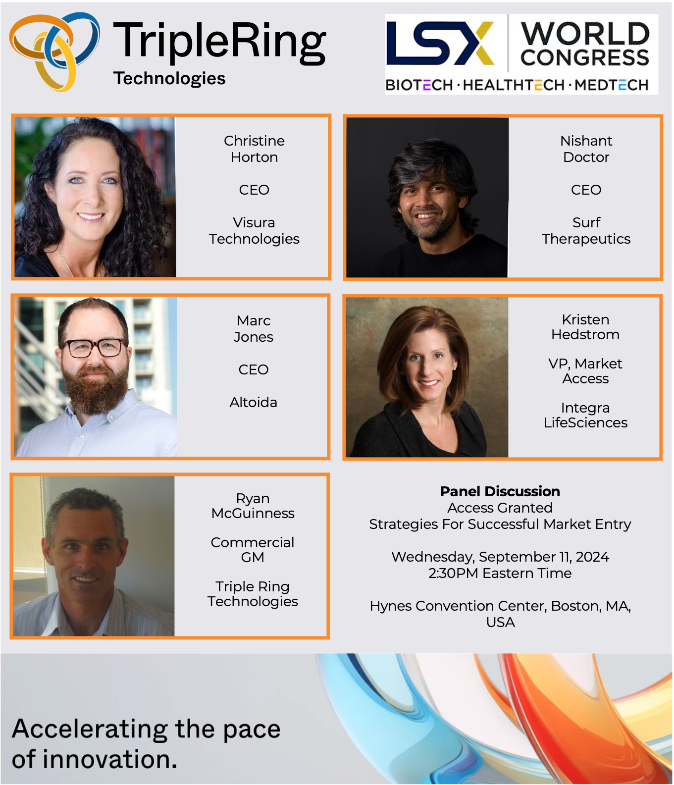 September 11, 2024. Triple Ring presenting at LSX USA Congress in Boston, MA. - Triple Ring ...